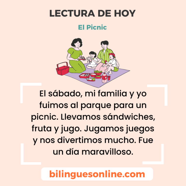 Lectura básica - The Picnic | Bilingües Online